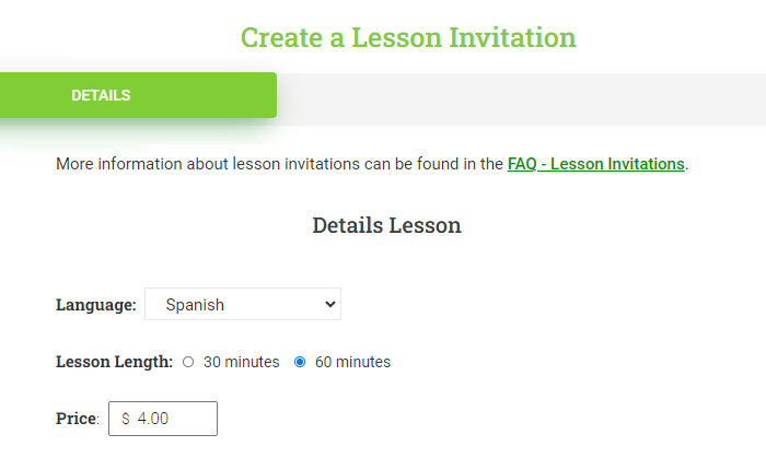 PolyTripper - FAQ - Lesson Invitations