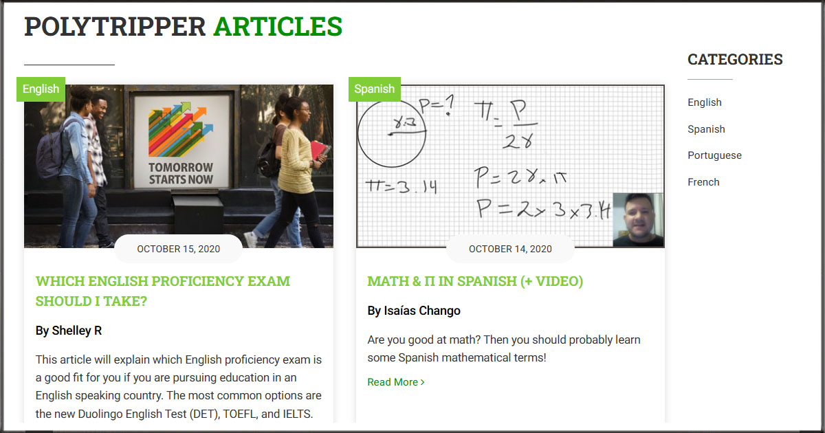 PolyTripper - Articles