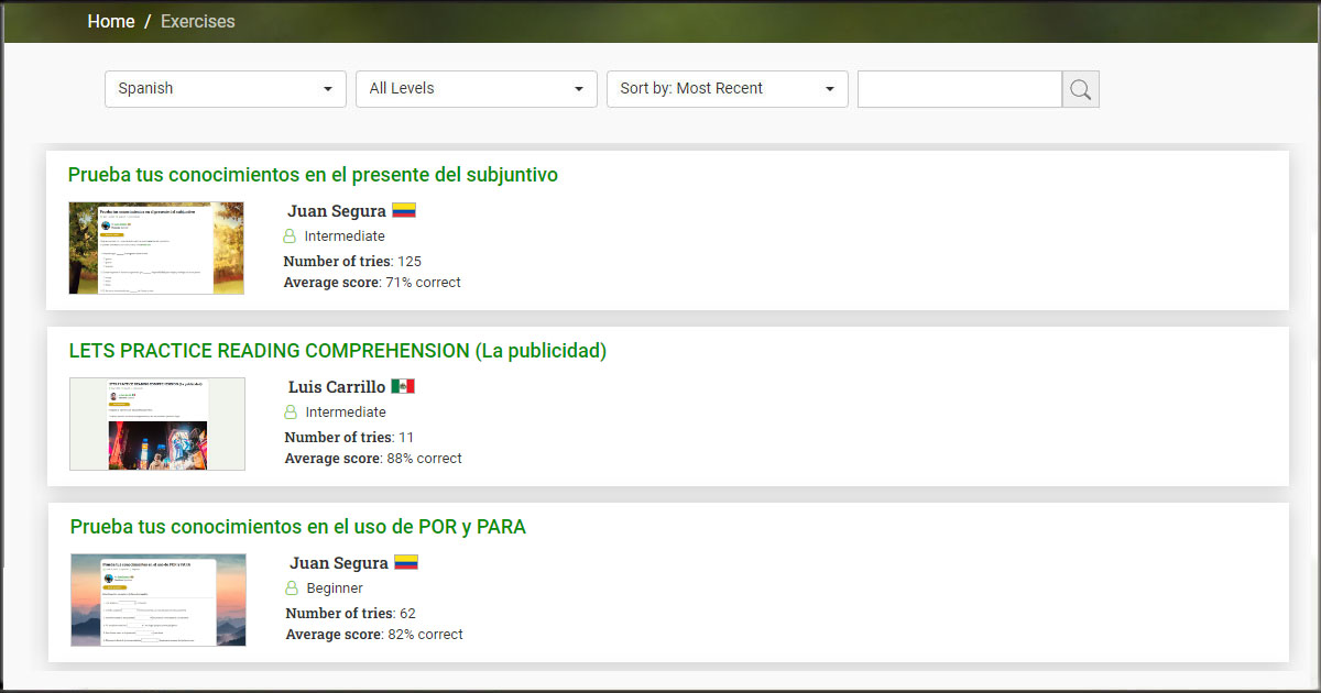 PolyTripper - Exercises