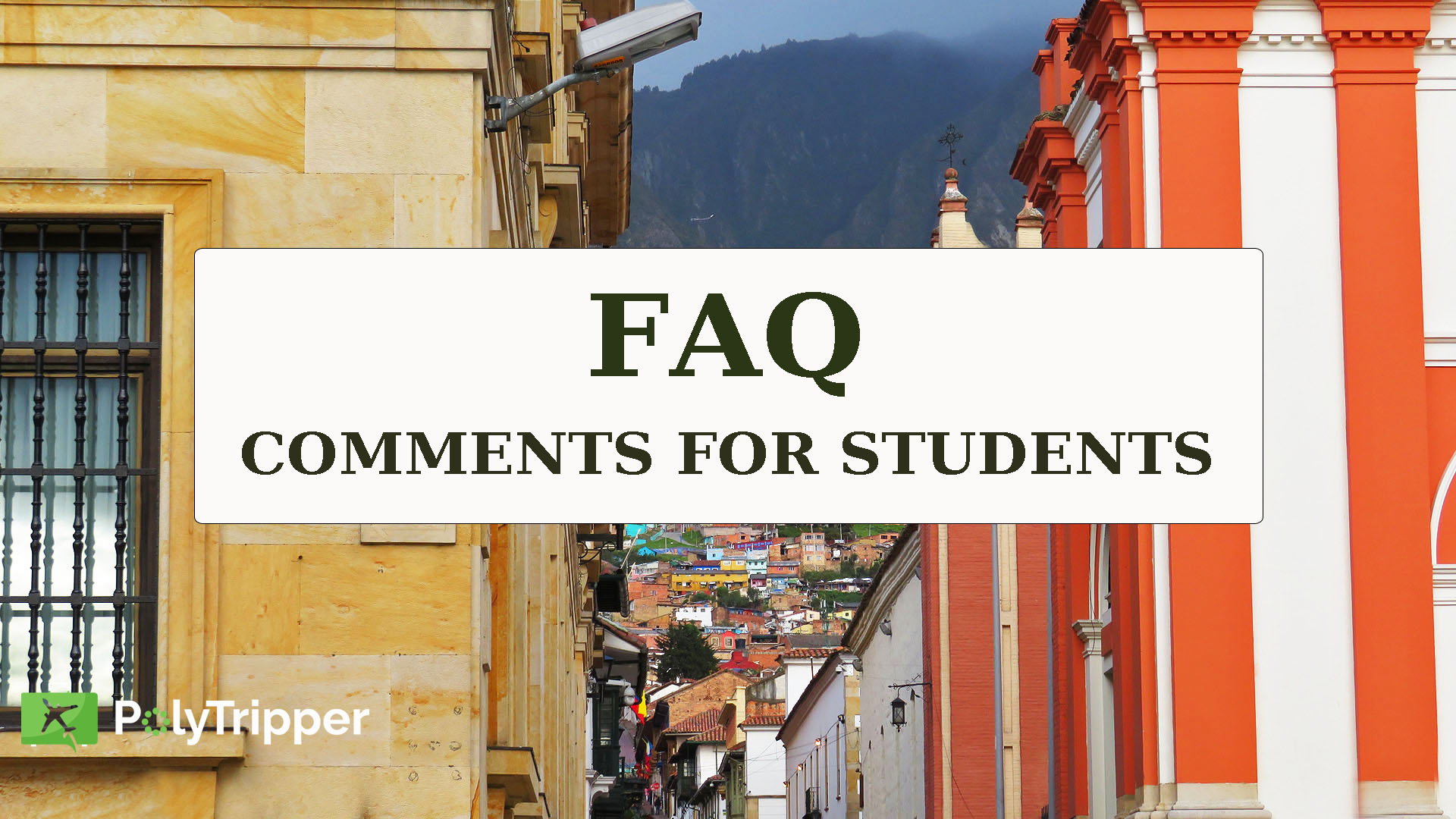 PolyTripper - FAQ - Comments for the Student